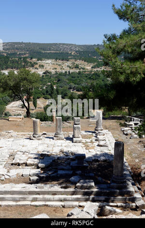 Augustus-Imperial Temple situated on the upper terrace south of the ...