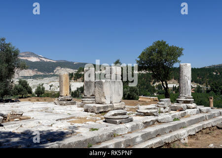 Augustus-Imperial Temple situated on the upper terrace south of the ...