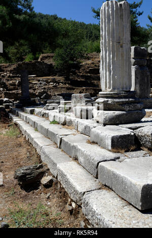 Crepidoma of the Augustus-Imperial Temple situated on the upper terrace ...