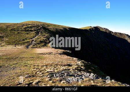 The track along Hobcarton Crag Stock Photo - Alamy