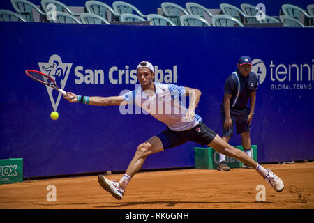 Juan Pablo Ficovich of Argentina in action against Kyrian Jacquet of ...