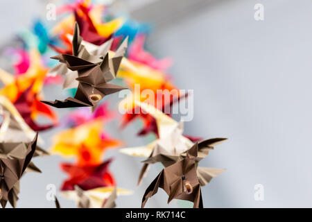 Origami in art idea. Space creative design element Stock Photo - Alamy