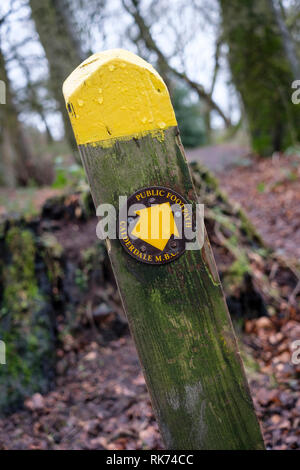 The Calderdale Way Sign, between Shelf and Norwood Green, Halifax, West ...