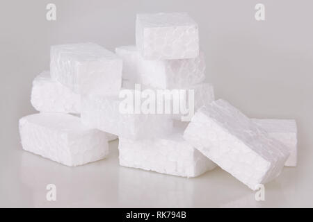 Cardboard box with styrofoam filler for safe packaging. Stationery ...