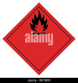 Hazchem symbol for petrol Stock Photo - Alamy