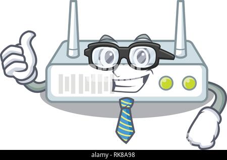 Successful router is installed in cartoon wall Stock Vector Image & Art ...
