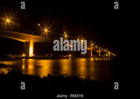 Khan Jahan Ali Bridge over Rupsa or Bhairab River in Khulna, Bangladesh ...