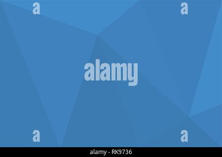 3D triangle pattern geometry. Blue abstract background. shadowed blue ...