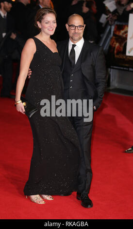 Felicity Blunt and Stanley Tucci arrive by carriage on day three of ...