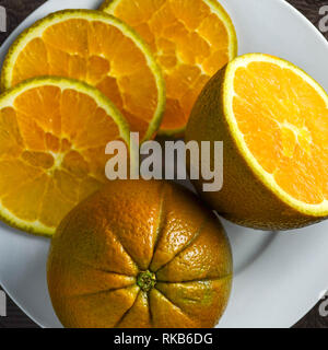 Brown (Dolci) Navel Oranges, discovered and grown in Australia Stock ...