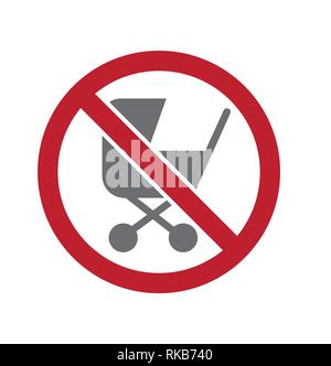 No stroller allowed sign Stock Photo - Alamy