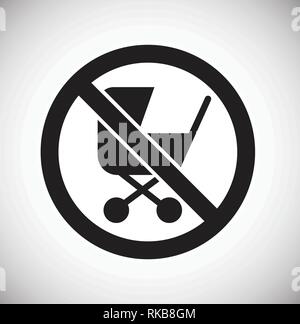 No stroller allowed sign Stock Photo - Alamy