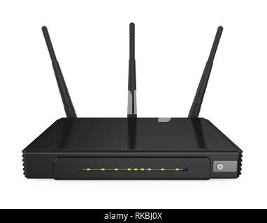 Wireless Wifi Router Isolated Stock Photo - Alamy