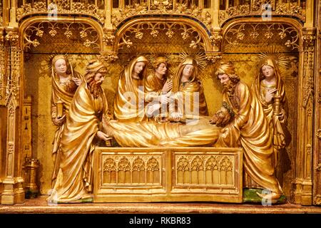 Retable de la Crucifixion, Salle des Retables de la chartreuse de Champmol, Jacques de Baerze ...