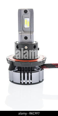 Led lamp for auto isolated on the white background Stock Photo - Alamy