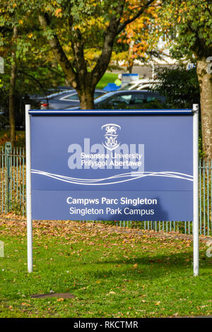Swansea University Singleton Park Campus Stock Photo - Alamy