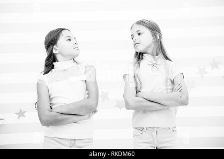 Confident Girl with Jealous Friends Stock Photo - Alamy