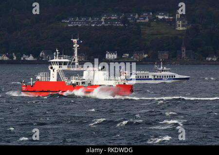 MV Sound of Shuna, a car ferry operated by Western Ferries on the ...