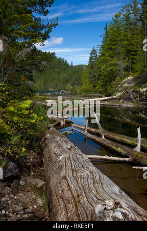 Desolation Sound, British Columbia: Cassel Falls in Teakerne Arm of ...