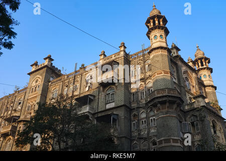 INDIA, Mumbai (Bombay): Colaba Area Architecture: Buckley Court Stock ...