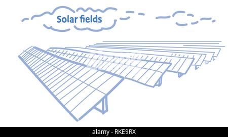 Sketch solar system. Hand drawn planets orbits, planetary and earth ...