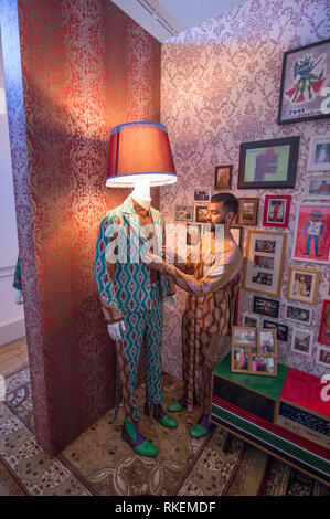 Rahemur Rahman with his installation Made in Bangladesh, at a photo ...