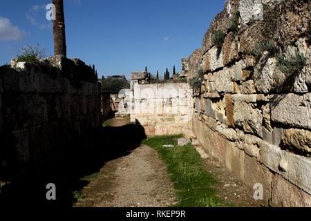 The ancient site of Kerameikos was divided into two parts by the walls ...