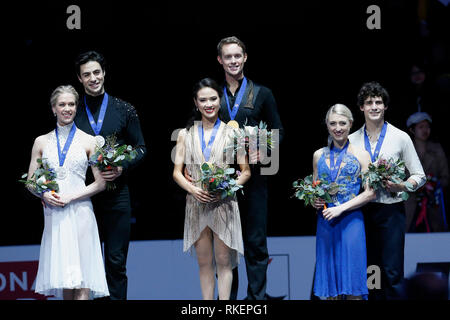 Madison Chock / Evan Bates of Canada during the ISU World Figure ...