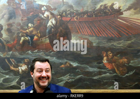 Rome. Italy. The Battle of Lepanto (1571), Gallery of Maps, Vatican ...