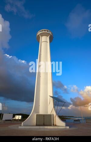 Mahahual, Quintana Roo, Mexico, A landscape with boats and palm trees ...