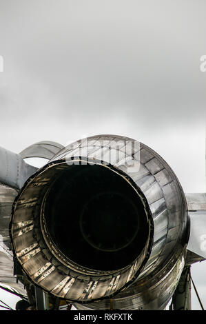 Thrust vectoring nozzle of Indian Air Force Sukhoi Su-30MKI jet plane ...