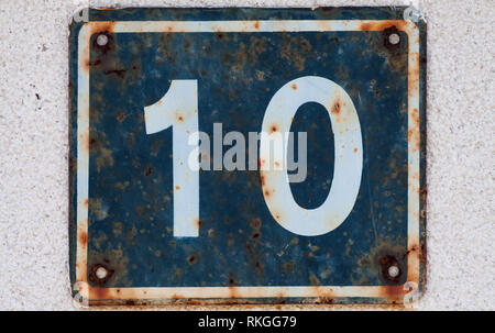 House number 10 Stock Photo - Alamy
