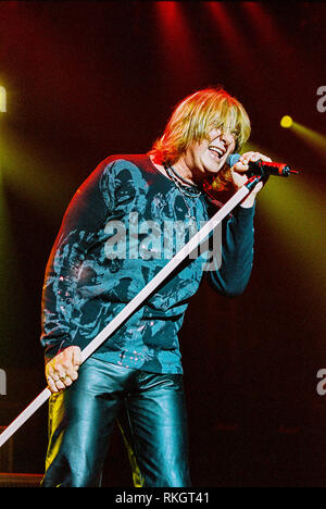 Joe Elliott of Def Leppard performing live at the NEC Birmingham. 16th ...
