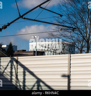 White hotel sign with shadow, Germany, Europe Stock Photo - Alamy