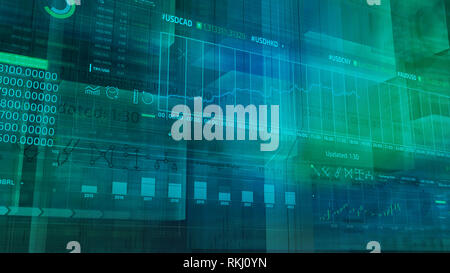 Infographics of exchange rates and quotes Stock Photo - Alamy