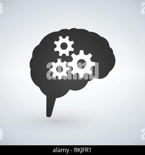 Cognitive vector icon isolated on transparent background, Cognitive ...