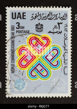 united arab emirates postage stamps in studio setting Stock Photo ...