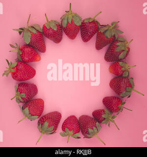circular marquee made of strawberries Stock Photo - Alamy