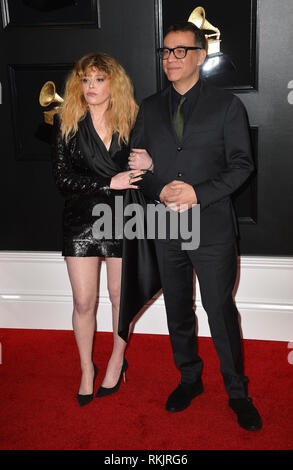 Natasha Lyonne and Fred Armisen at the 61st Annual Grammy Awards held ...