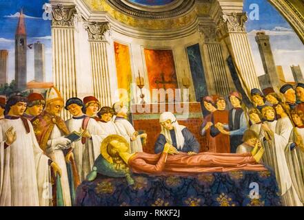 Funeral of Saint Fina Medieval Renaissance art design in Collegiate ...