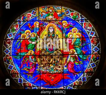 Florence Cathedral Duomo the rose window and duomo dome Florence Italy ...