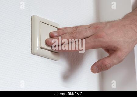 Lightswitch in a common house in the Netherlands Stock Photo - Alamy