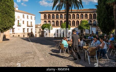 The Town Hall in Plaza Duquesa de Parcent at Christmas Ronda Andalucia ...