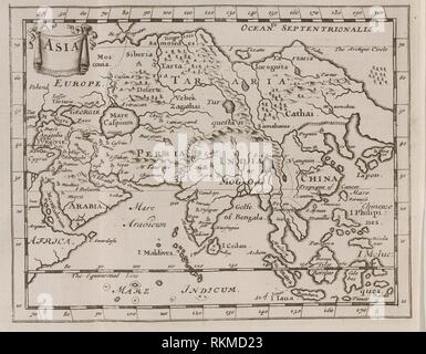 Map of Asia 1617 Stock Photo - Alamy