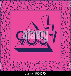 90s decade label retro Stock Vector Image & Art - Alamy