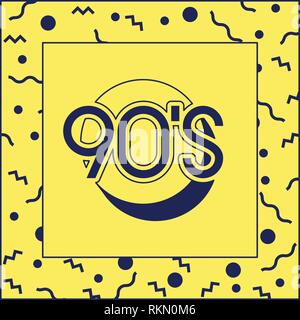90s decade label retro Stock Vector Image & Art - Alamy