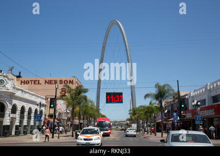 Tijuana, Mexico - The Monument Arch in the old downtown area of Tijuana ...