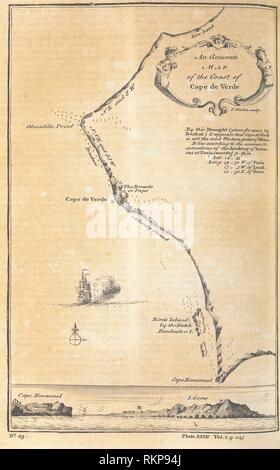 An accurate map of the coast of Cape de Verde , Cape Verde Peninsula ...