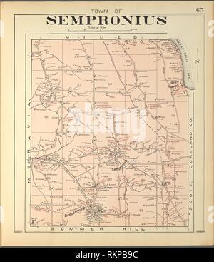 Cayuga County, Right Page Map town of Summer Hill Cartographic. Atlases ...