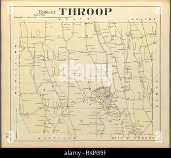 Cayuga County, Left Page Map of Kelloggsville, Sennett Cartographic ...